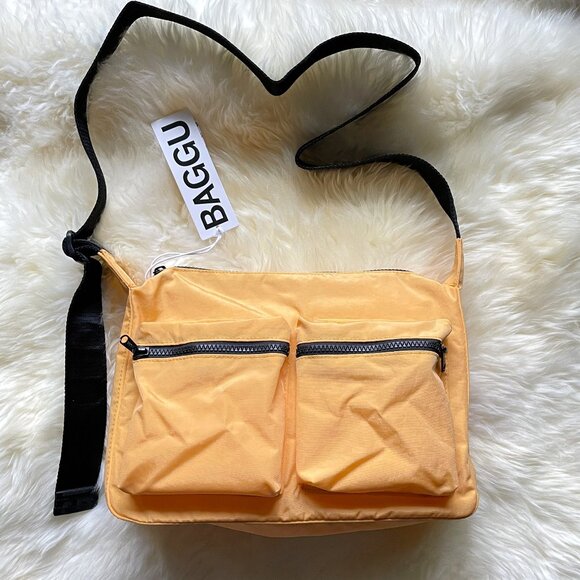 BAGGU | Bags | Nwt Baggu Medium Cargo Crossbody Mango | Poshmark